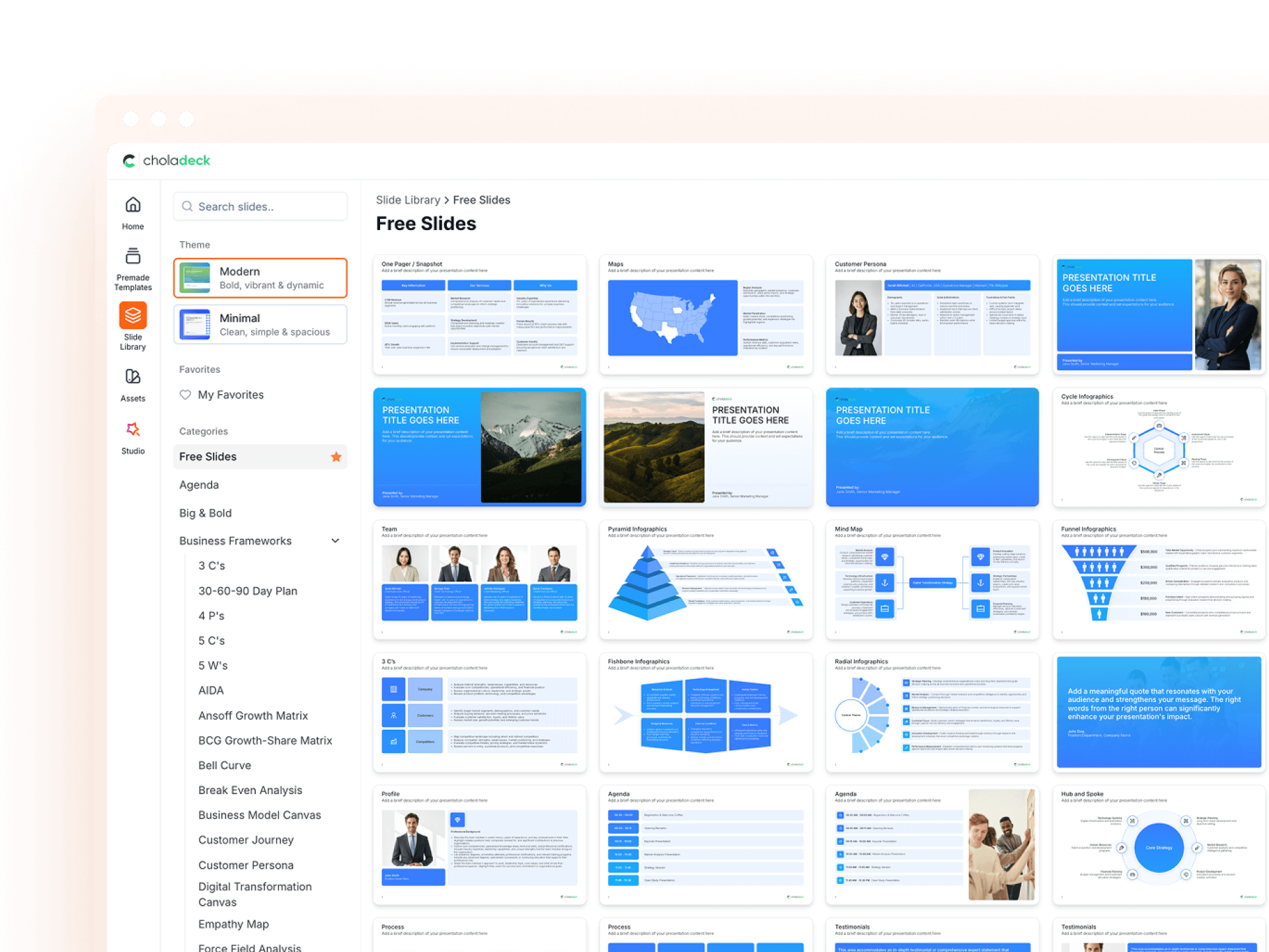 Capability Deck Template for Business Development