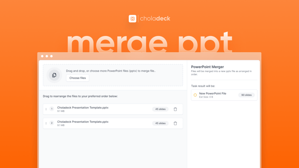 PowerPoint Merger Tool: Combine PPT Files Online For Free