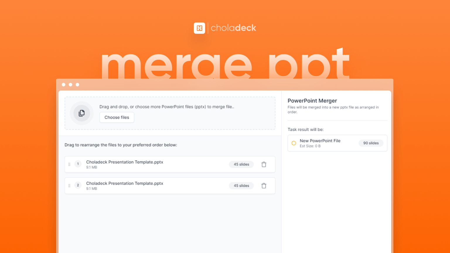 PowerPoint Merger Tool: Combine PPT Files Online For Free