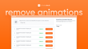 PowerPoint Animation Remover: Remove Animation in PPT Online