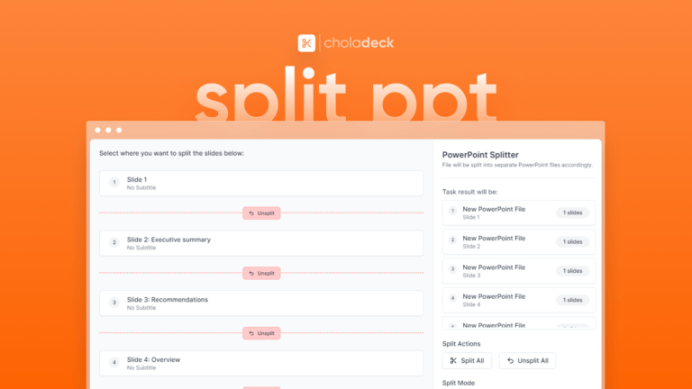 PowerPoint Splitter Tool: Split PPT Files Online For Free