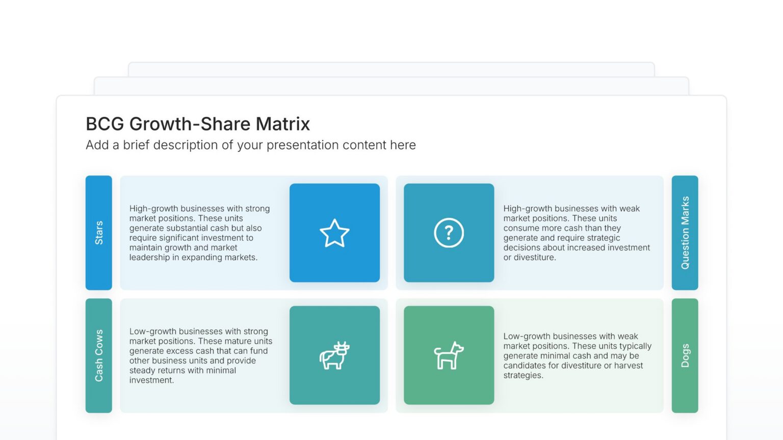 BCG Matrix Slides: Analyze Your Portfolio with Growth-Share