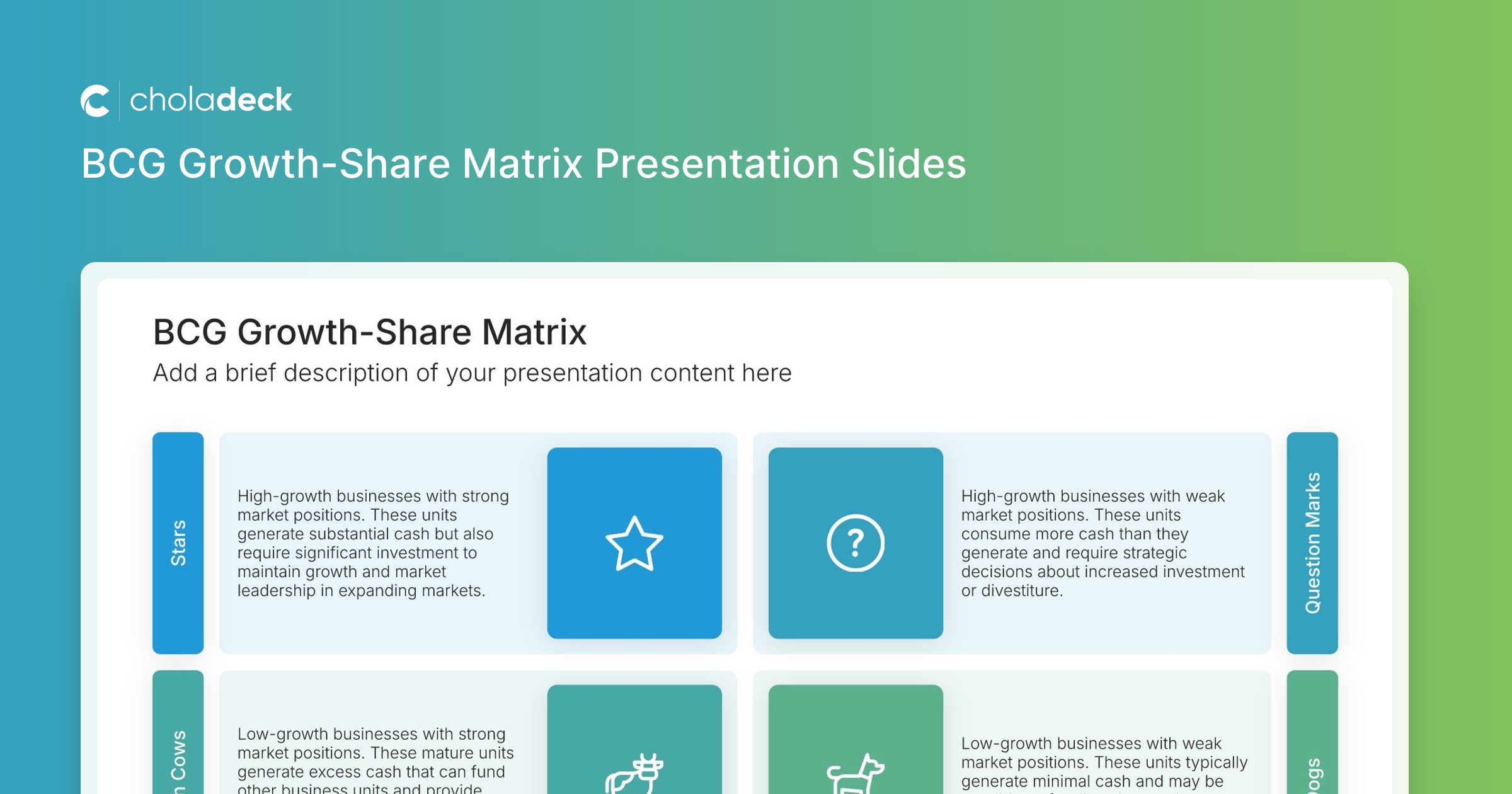 BCG Matrix Slides: Analyze Your Portfolio with Growth-Share