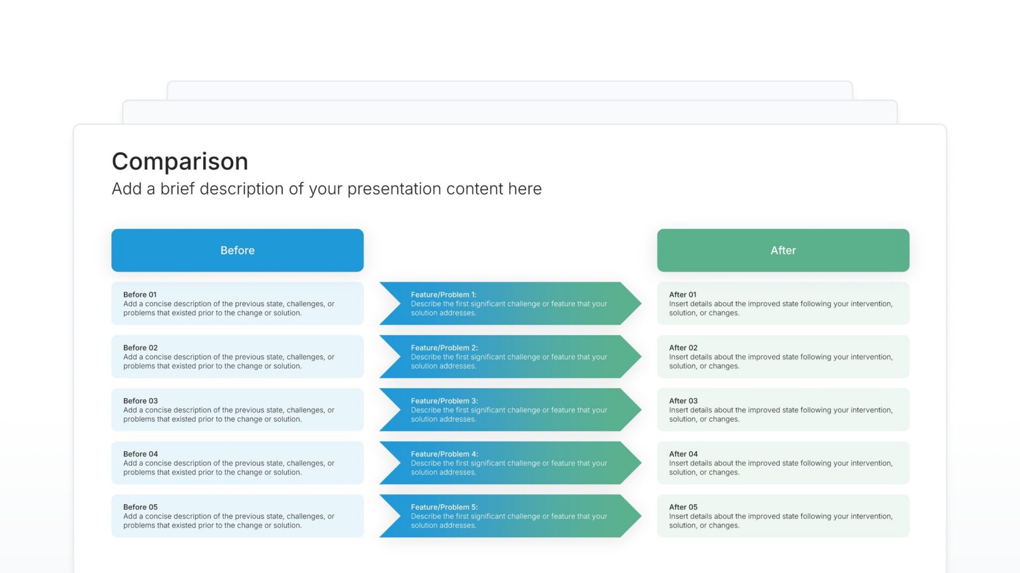 Comparison Slides: Evaluate Options Side by Side