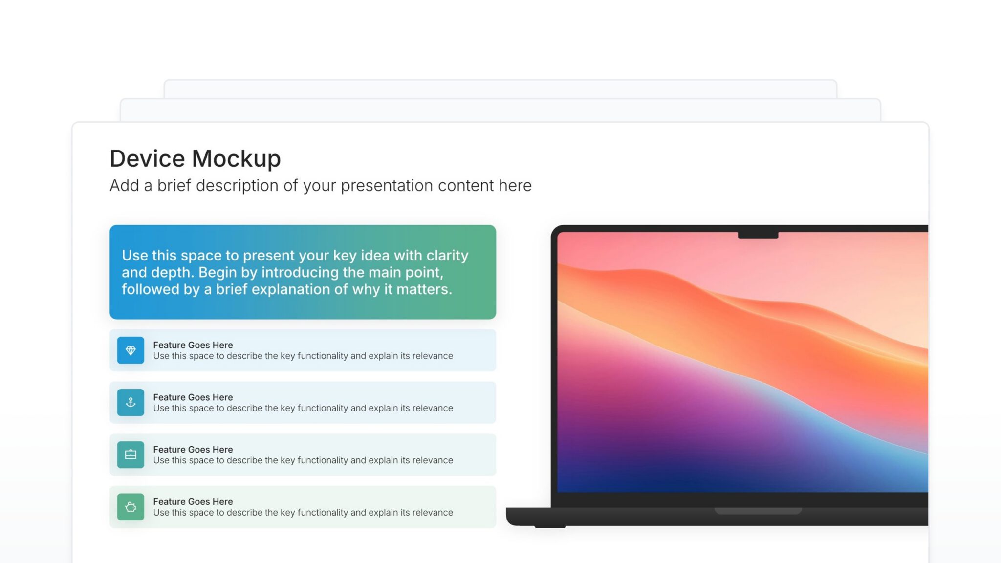 Device Mockup Slides: Showcase Products on Screens