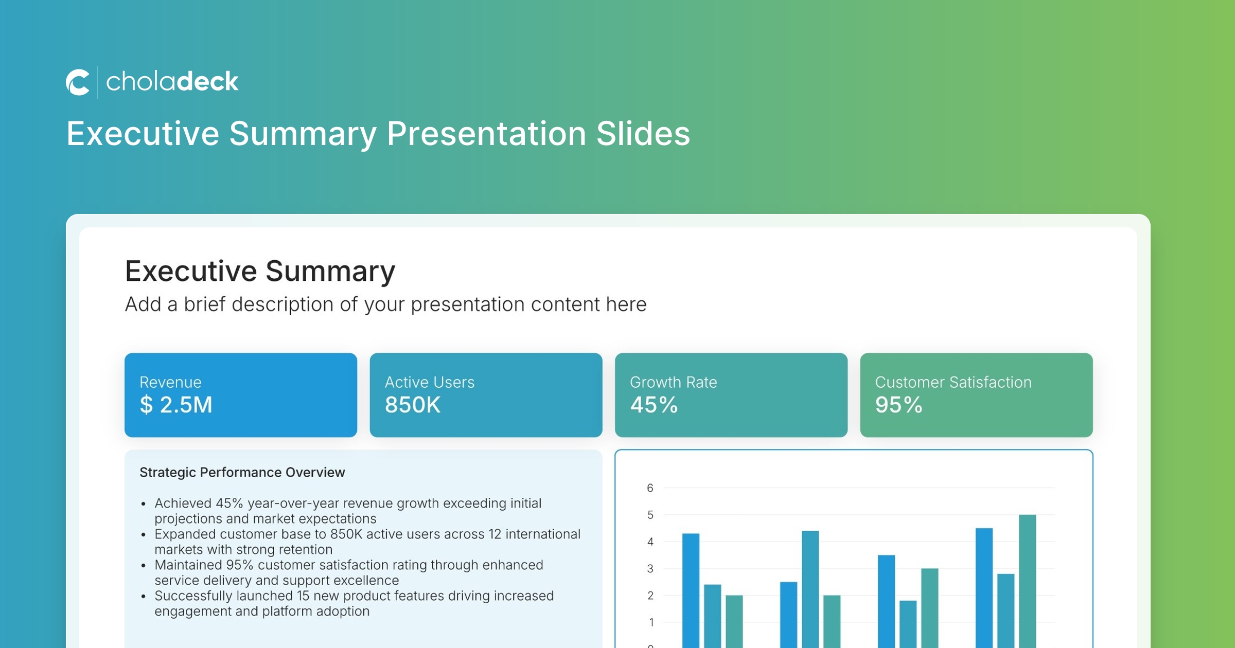 Executive Summary Slides: Present Key Points Concisely