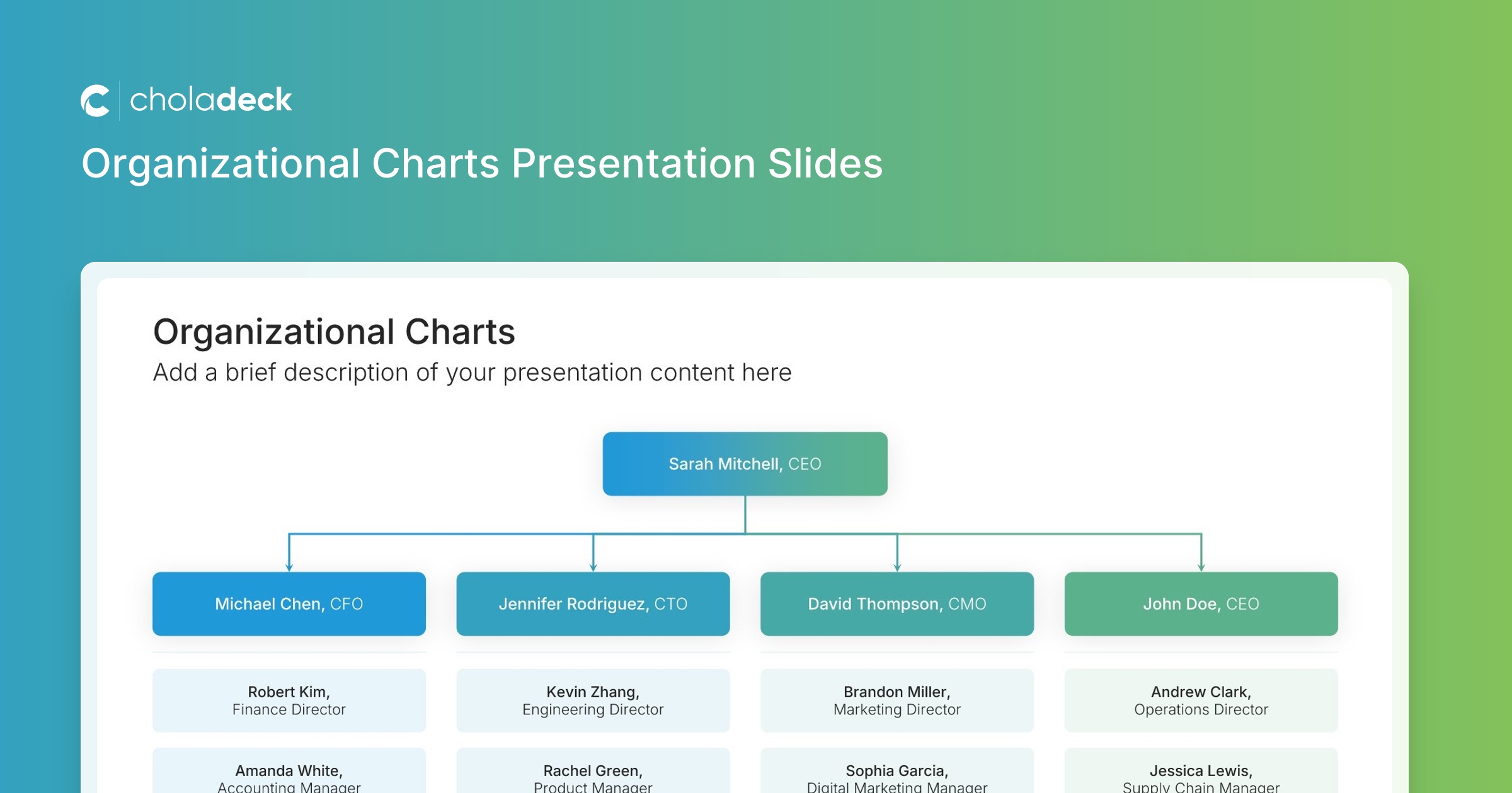 Org Chart Slides: Display Team Structures and Hierarchy