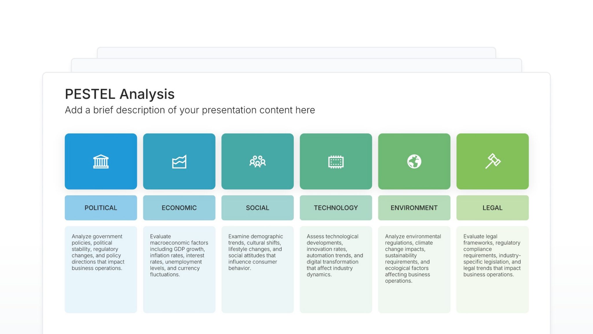 PESTEL Analysis Slides: Scan Your External Environment