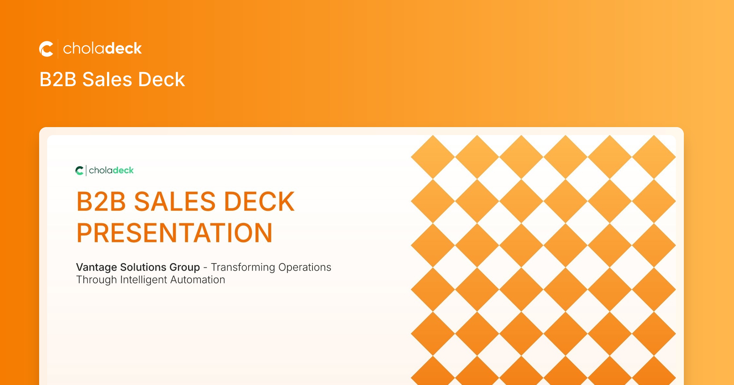 B2B Sales Deck Template for Closing More Deals