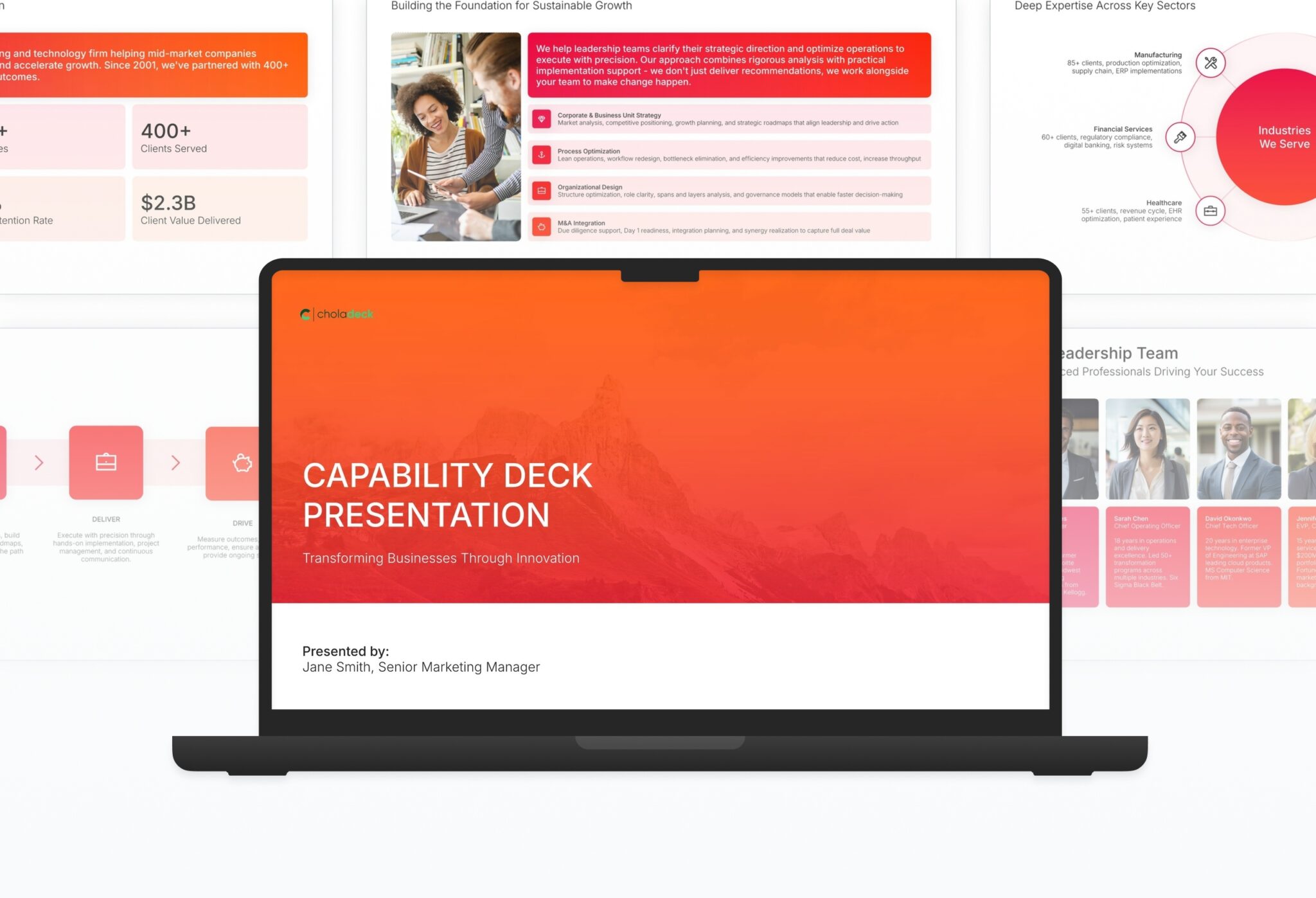 Capability Deck Template for Business Development