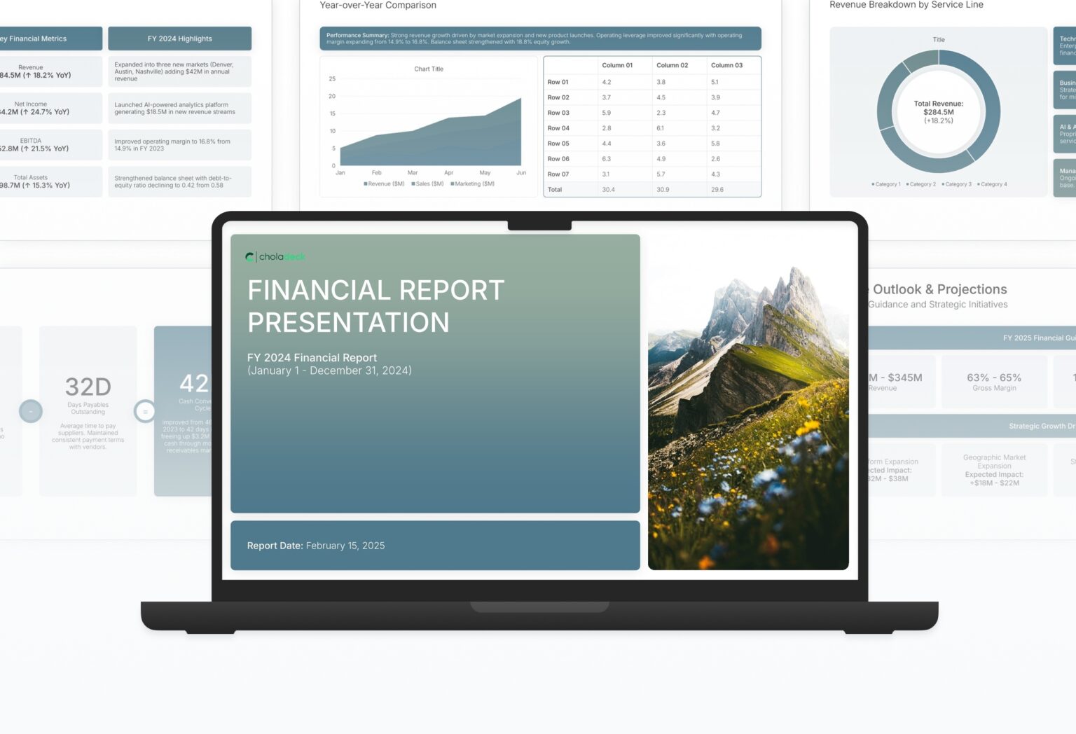 Financial Report Presentation Template for Organizations