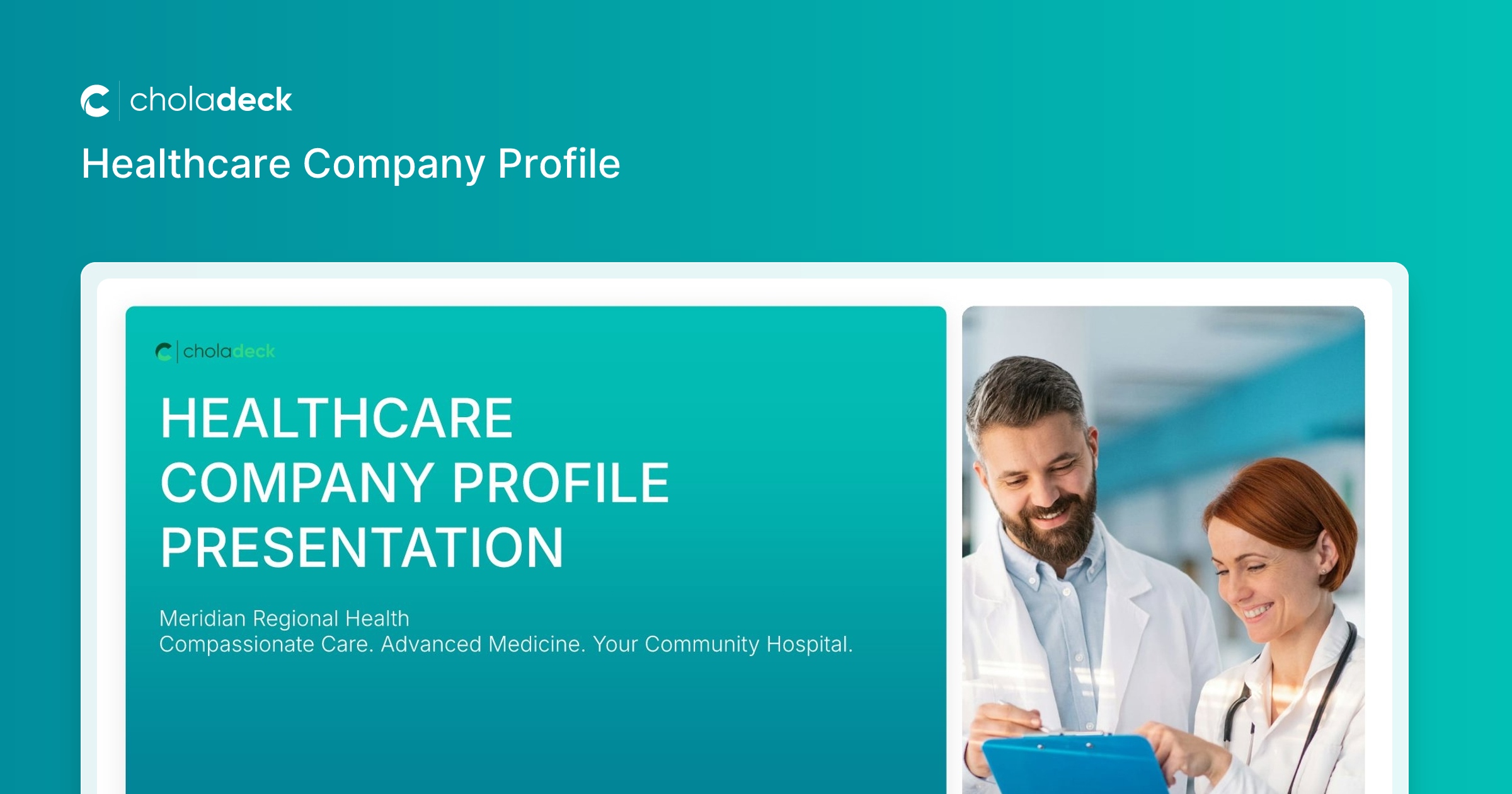 Healthcare Company Profile Template for Medical Organizations