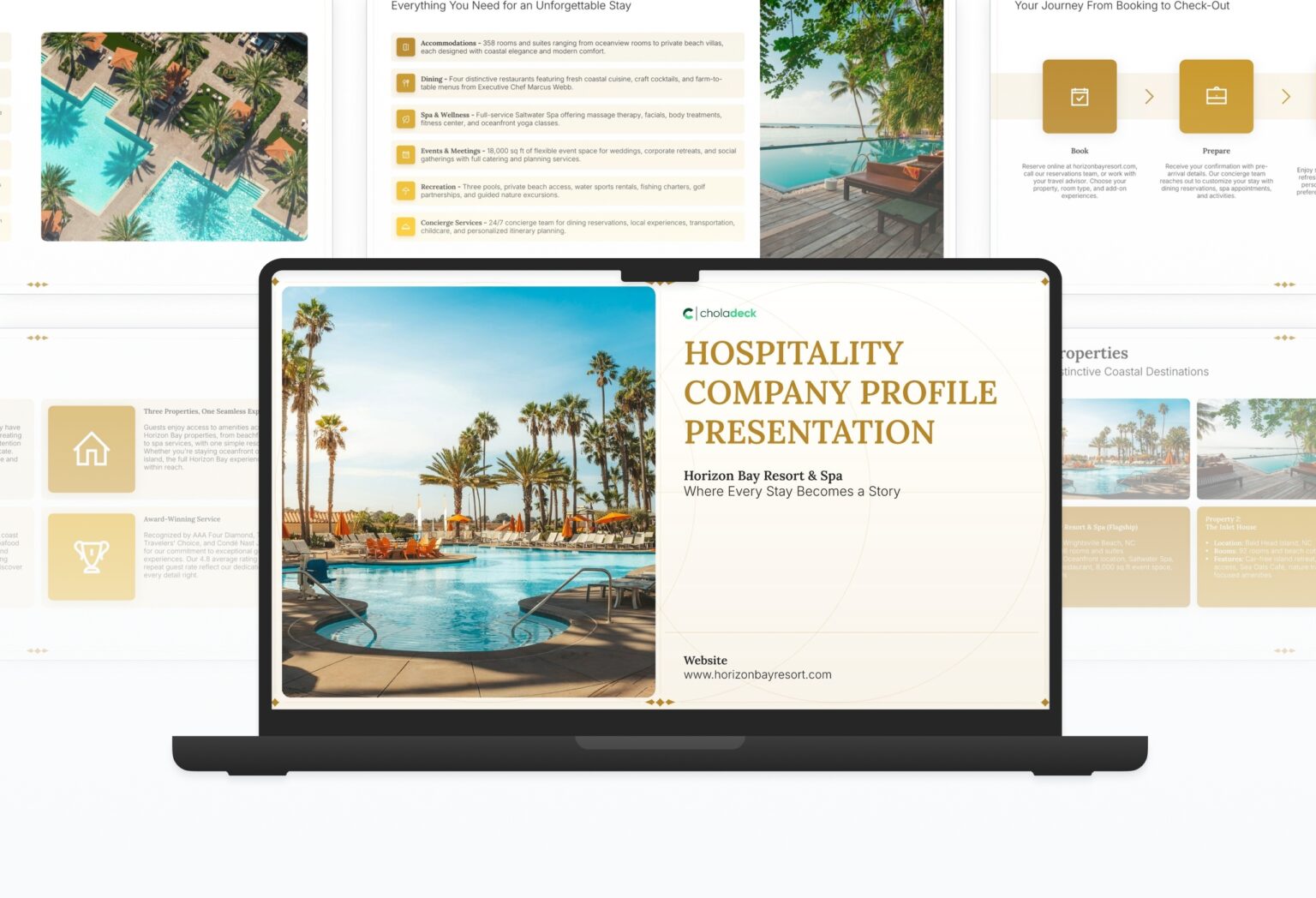 Hospitality Company Profile Template for Hotels and Resorts