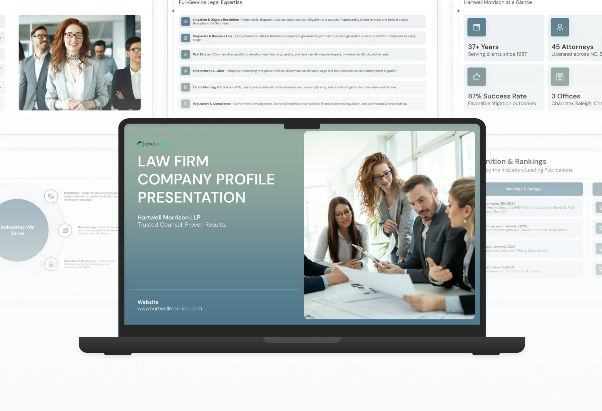 Law Firm Company Profile Template for Legal Practices