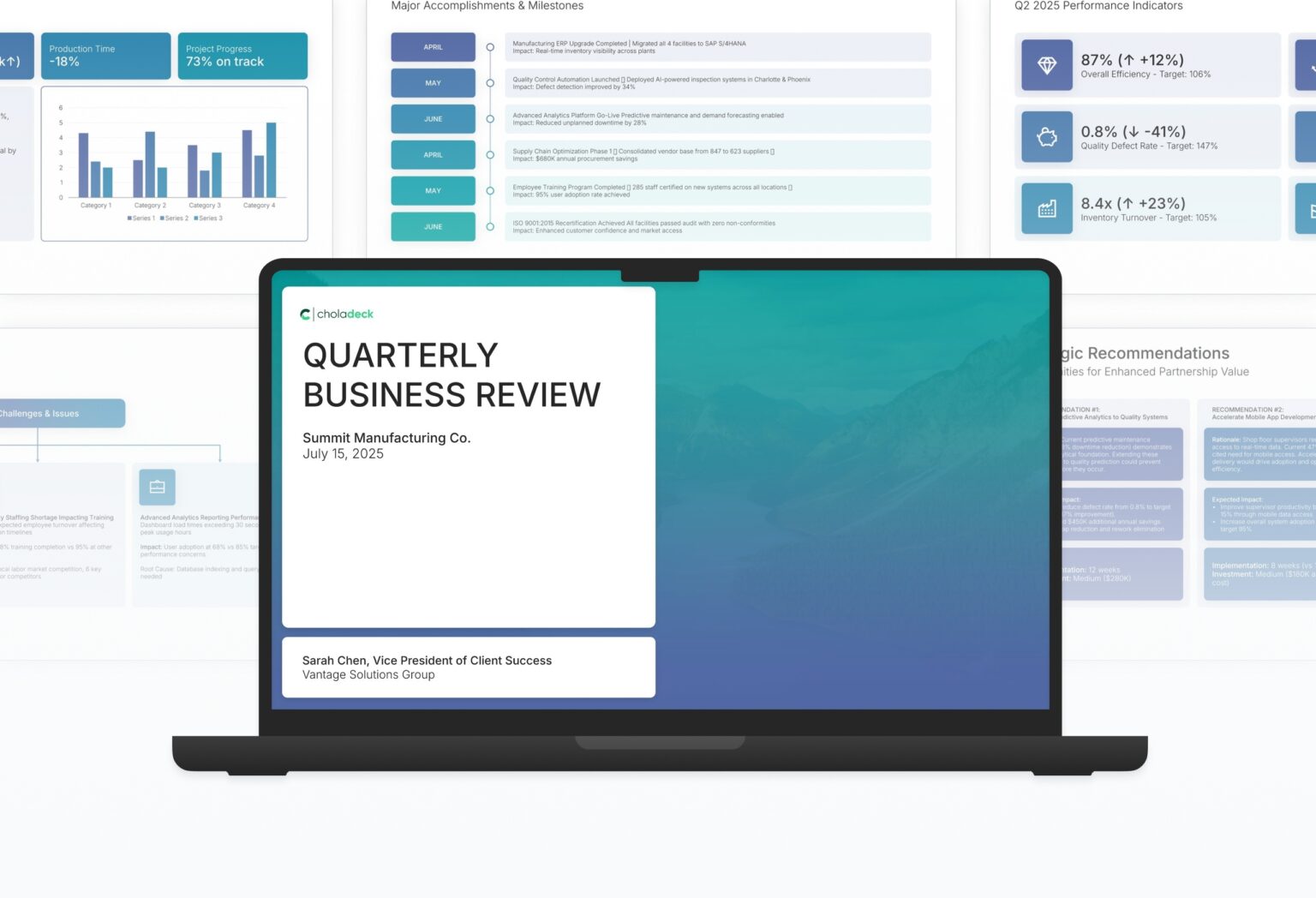Quarterly Business Review (QBR) Presentation Template