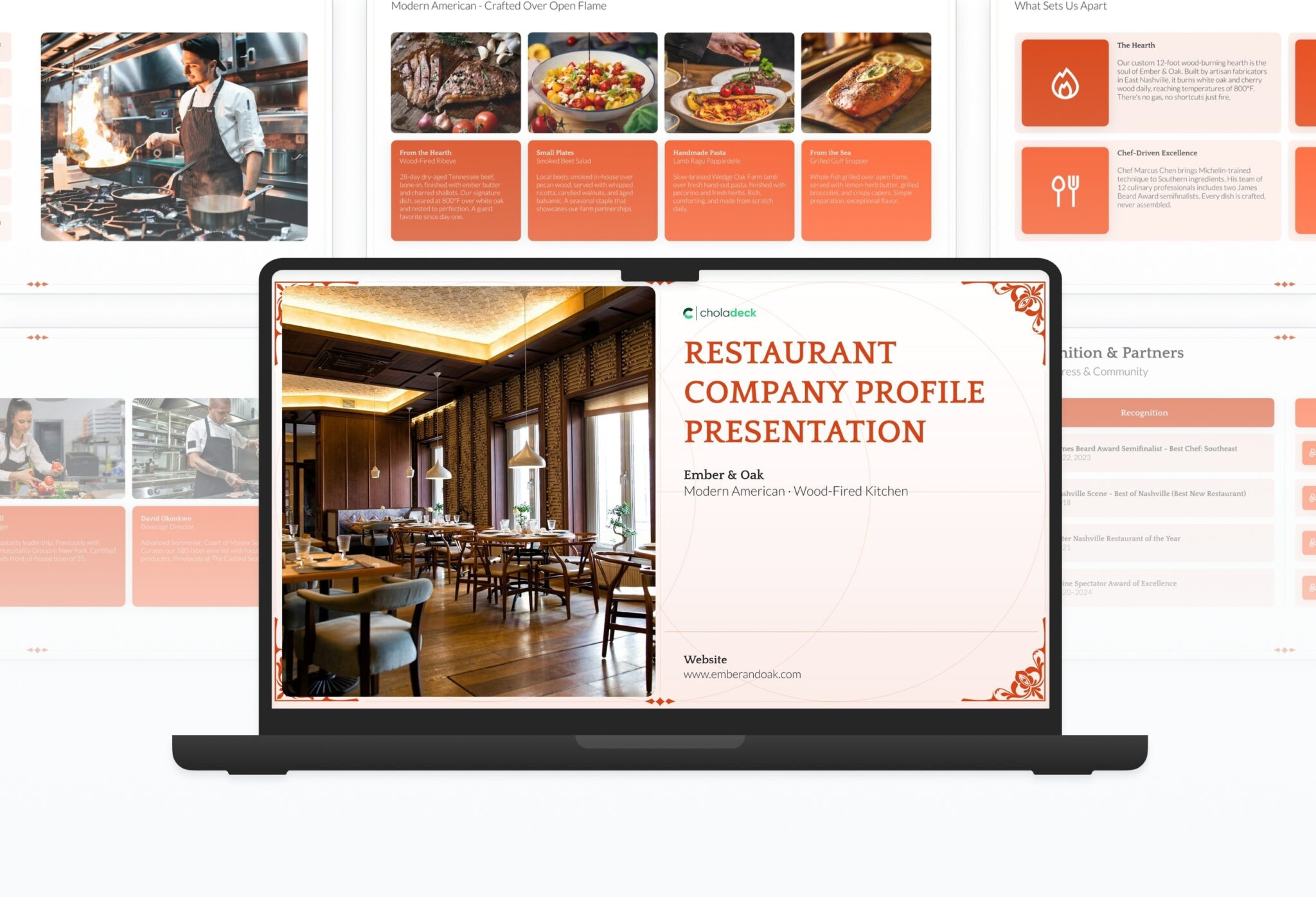 Restaurant Company Profile Presentation Template