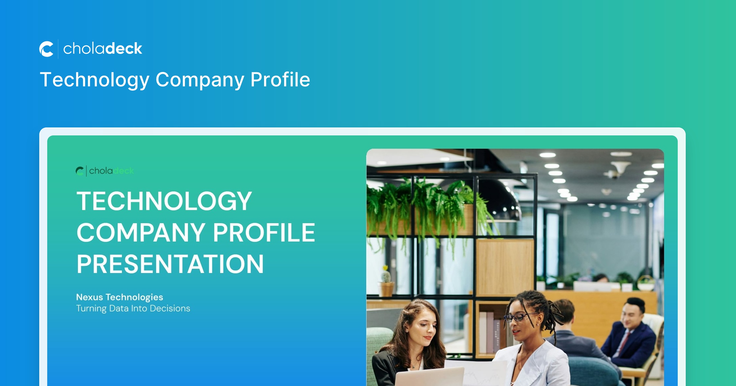 Technology Company Profile Template for Tech Firms