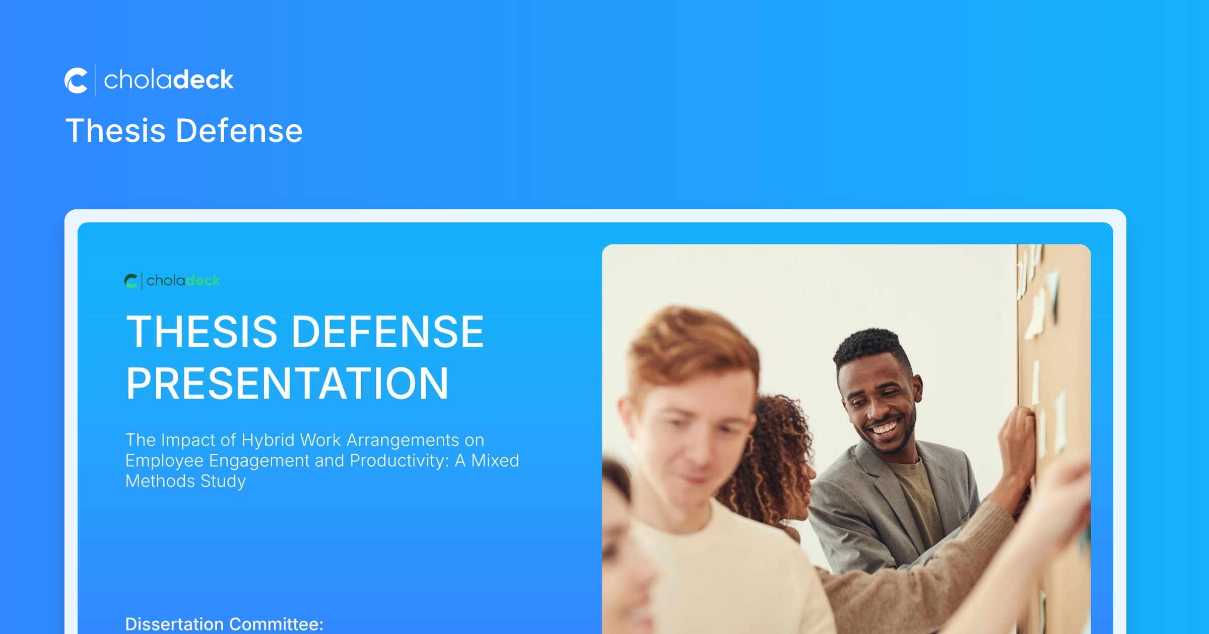 Thesis Defense Presentation Template for Researchers
